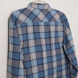 roebuck & co | Shirts | Roebuck Co Blue Plaid Western Flannel Shirt ...